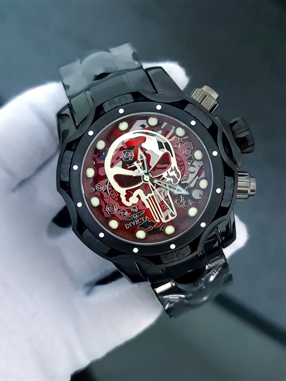 ️ INVICTA NEGRO CALAVERA ⌚ Q-24store