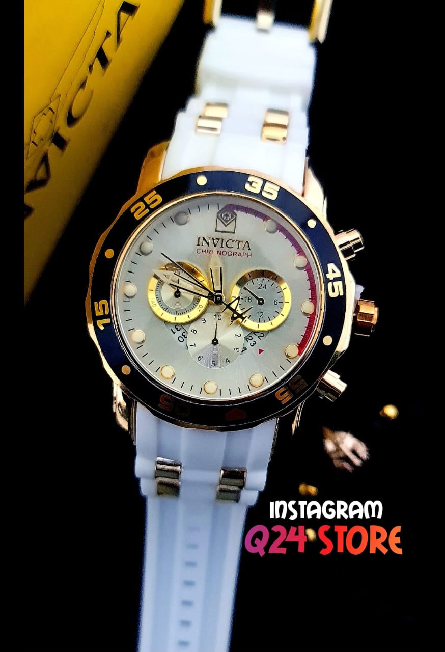 ️ RELOJ INVICTA PRO DIRVE BLANCO HOMBRE ⌚ Q-24store