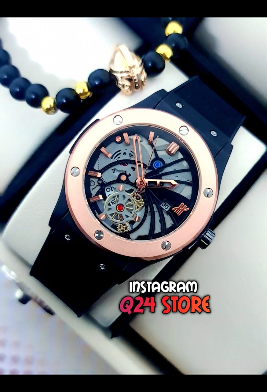 ️ RELOJ HUBLOT NEGRO TN ⌚ Q-24store